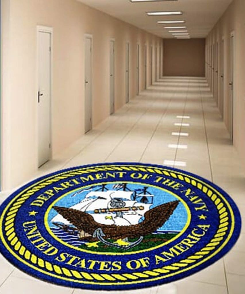 U.S. Navy Round Logo Rug Online | Rug Rats